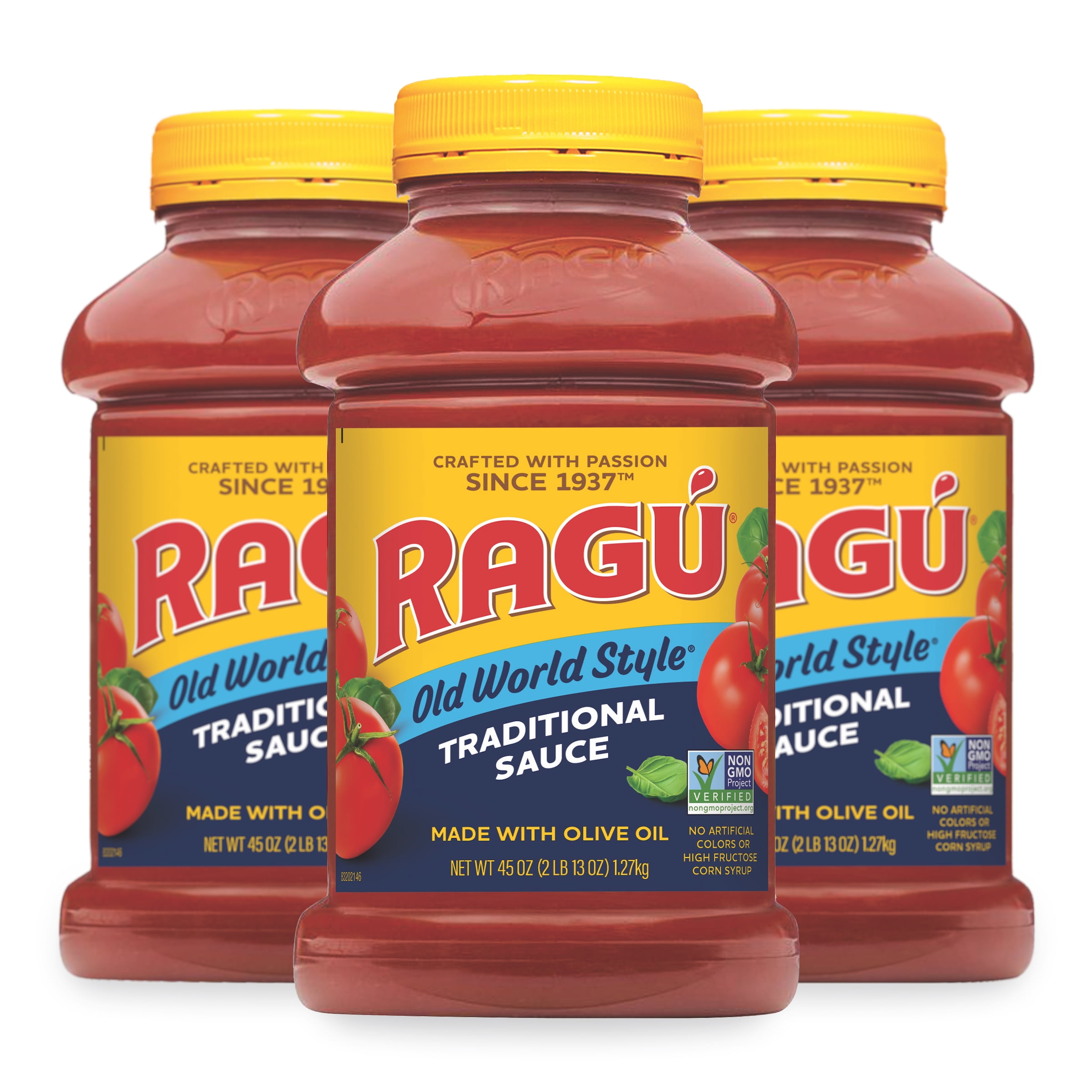 Ragu Old World Style Traditional Tomato Sauce, Made with Olive Oil, 45 ...