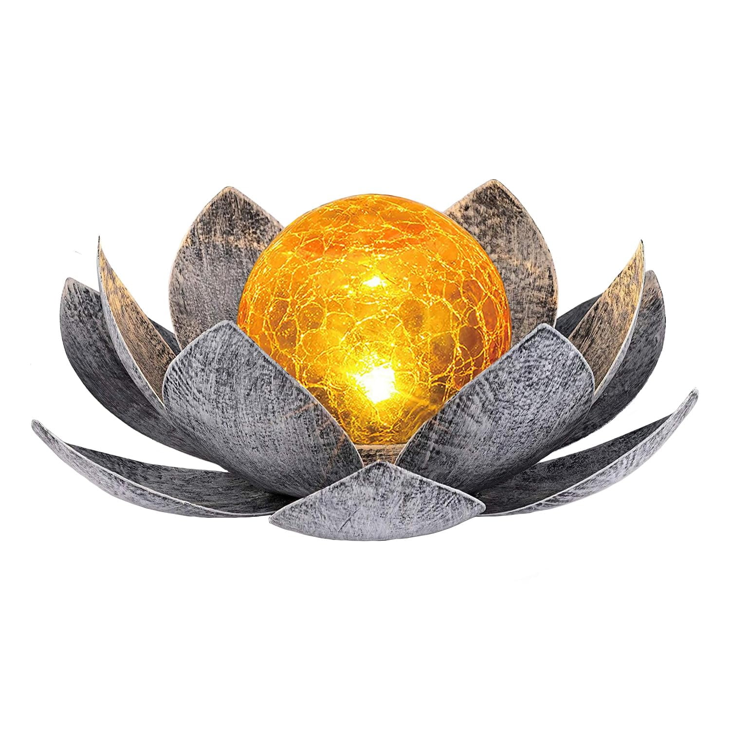 Ragyzity Lotus Solar Lights DHF10 Outdoor, Bright Lotus Flower Lamp ...