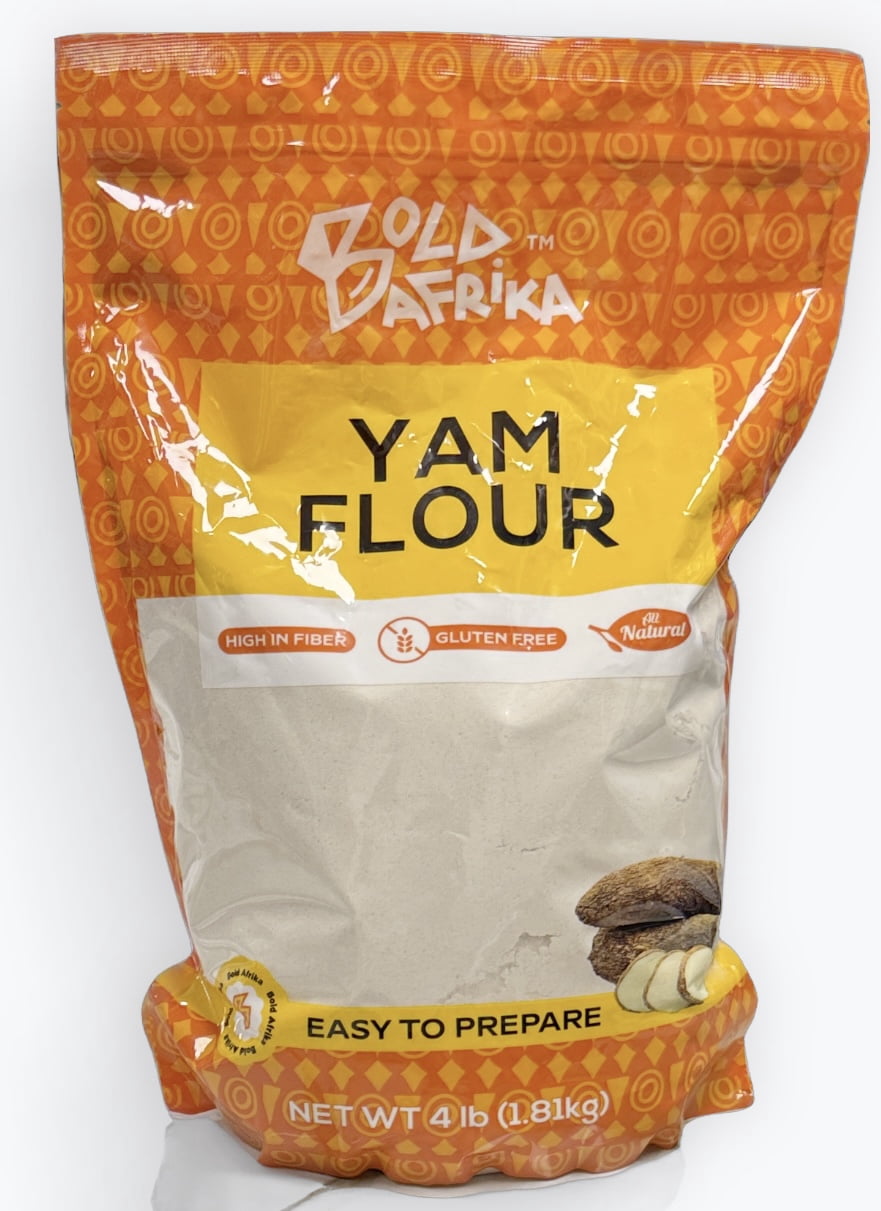 Rahama - Bold Afrika Yam Flour High in Fiber Gluten Free All Natural ...