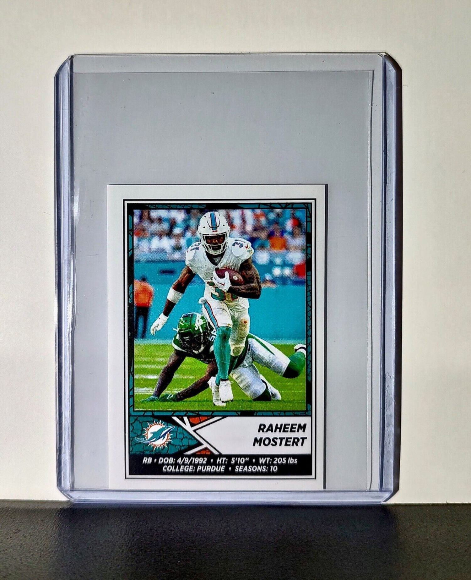 Raheem Mostert 2024 Panini NFL Sticker #61 Miami Dolphins - Walmart.com