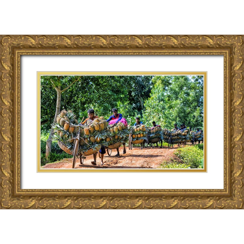 Rahman Nasim, Mostafijur 14x10 Gold Ornate Wood Framed with Double ...