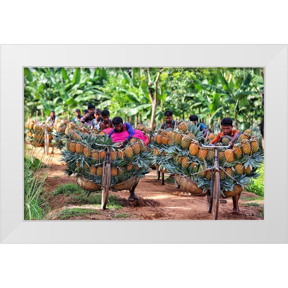 Rahman Nasim, Mostafijur 14x10 White Modern Wood Framed Museum Art ...