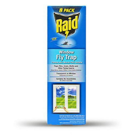 Raid 8PK-FTRP RAID 8-Count Disposable Window Fly Traps - Quantity of 6 ...