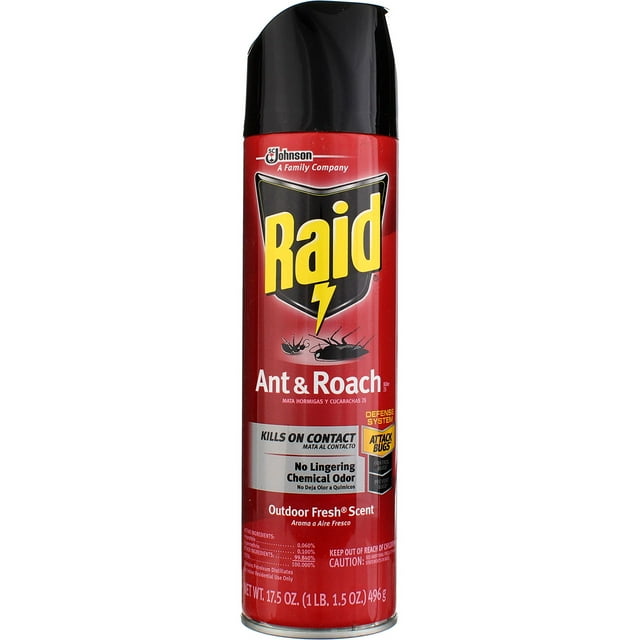 Raid Ant & Roach Killer 26, Outdoor Fresh Scent, 17.5 oz, Pack of 6 ...