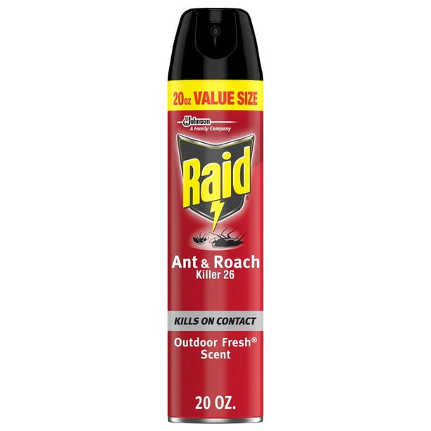 Raid Ant & Roach Killer 26, Outdoor Fresh Scent, 20 oz - Walmart ...