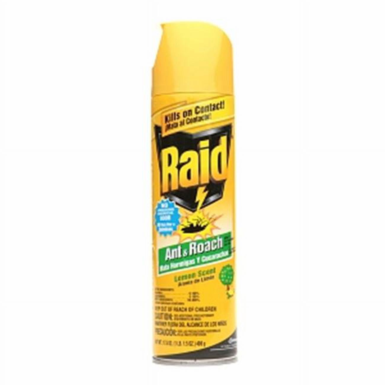 Raid Ant & Roach Killer - Lemon Scent - Case Of 12 - 17.5 Oz. - Walmart.com