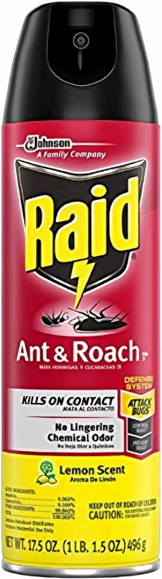 Raid® Ant & Roach Killer Lemon Scent (Pack of 3) - Walmart.com