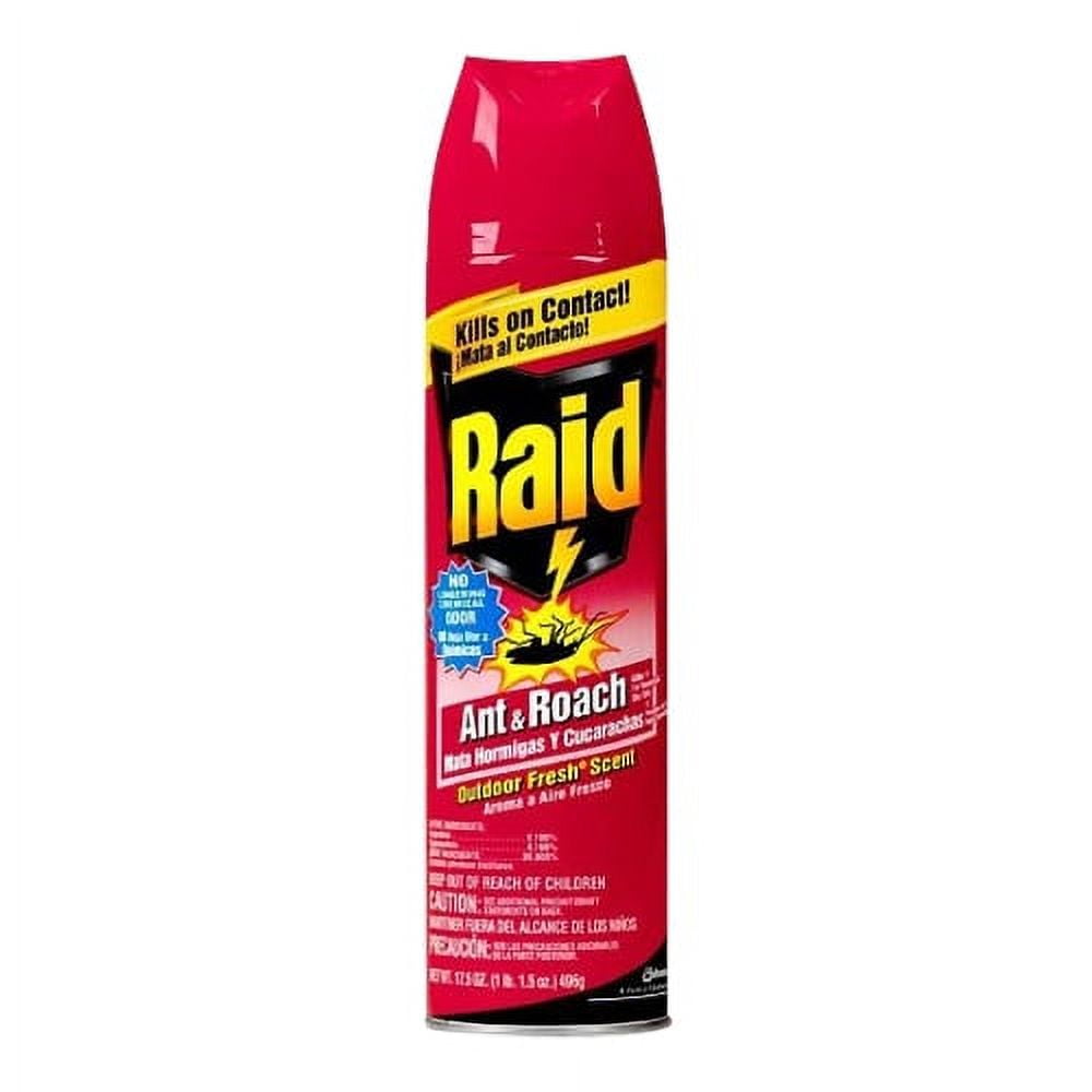 Raid Ant & Roach Killer, Outdoor Fresh, 17.5 oz (3 pack) (Bundle ...