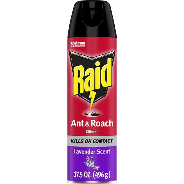 Raid Ant & Roach Killer Spray For Listed Bugs, Keeps Killing for Weeks ...