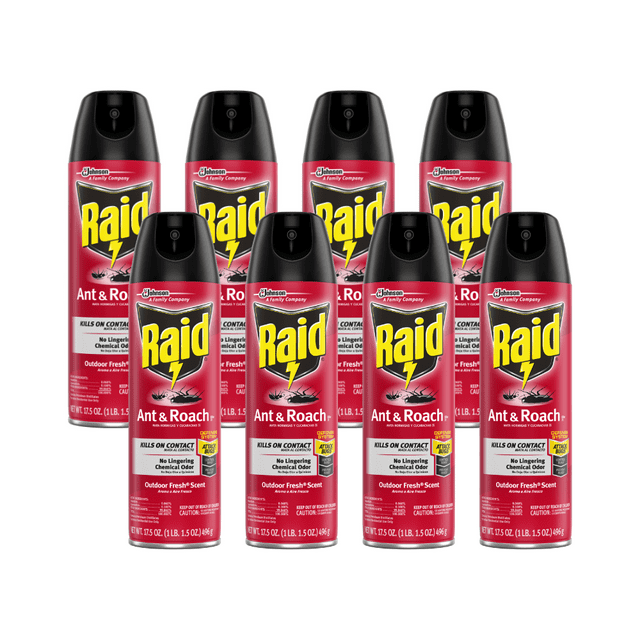 Raid Ant and Roach Killer Outdoor Fresh, 17.5 OZ (Pack of 8) - Walmart.com