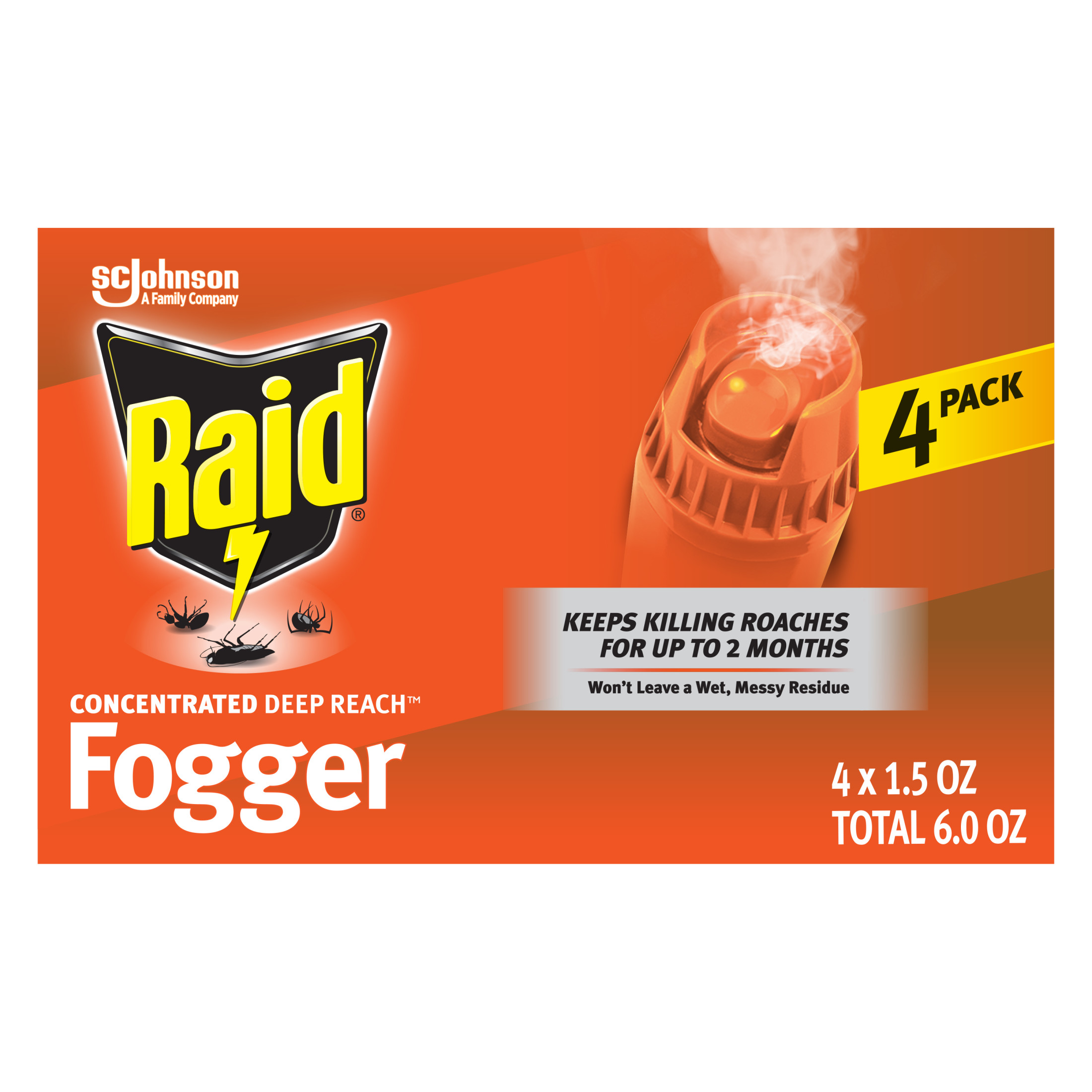 Raid Max Fogger, 2.1 OZ, 3 CT - Walmart.com