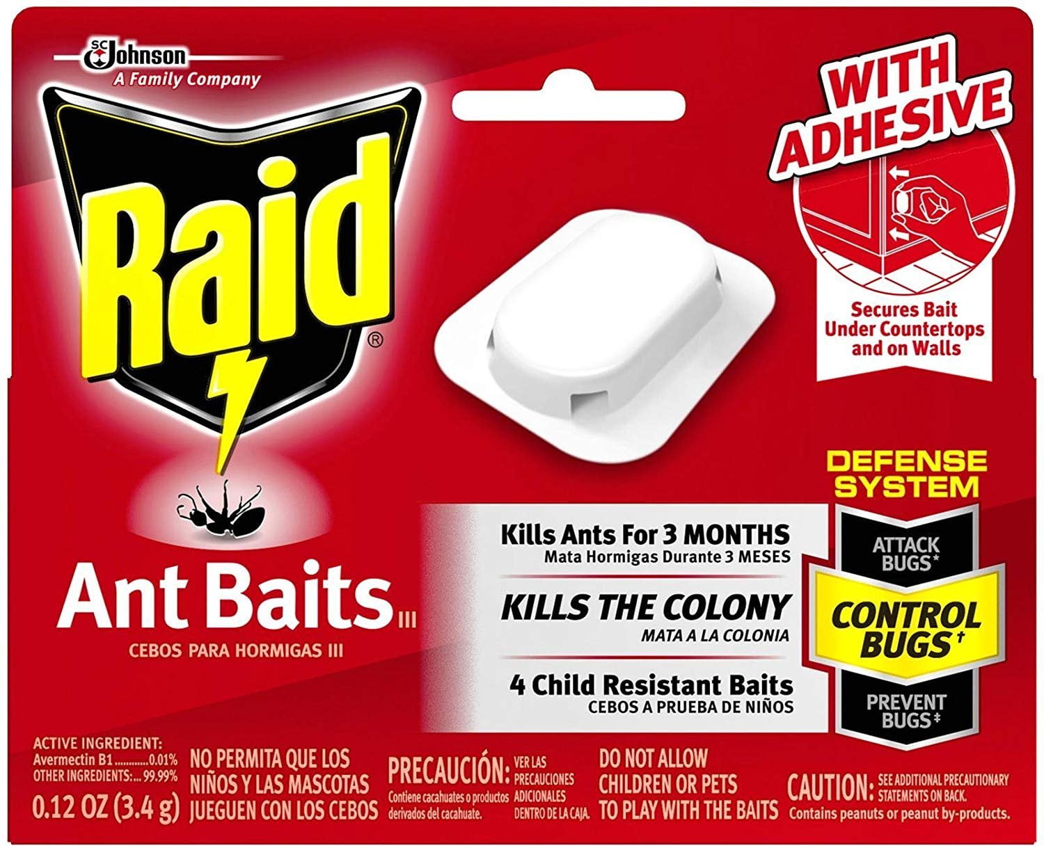 Raid Double Control Ant Baits, 4 CT - Walmart.com