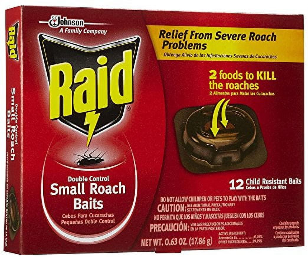 Raid Double Control Cockroach Kill Indoor Gel Killer, Small Roach Baits ...
