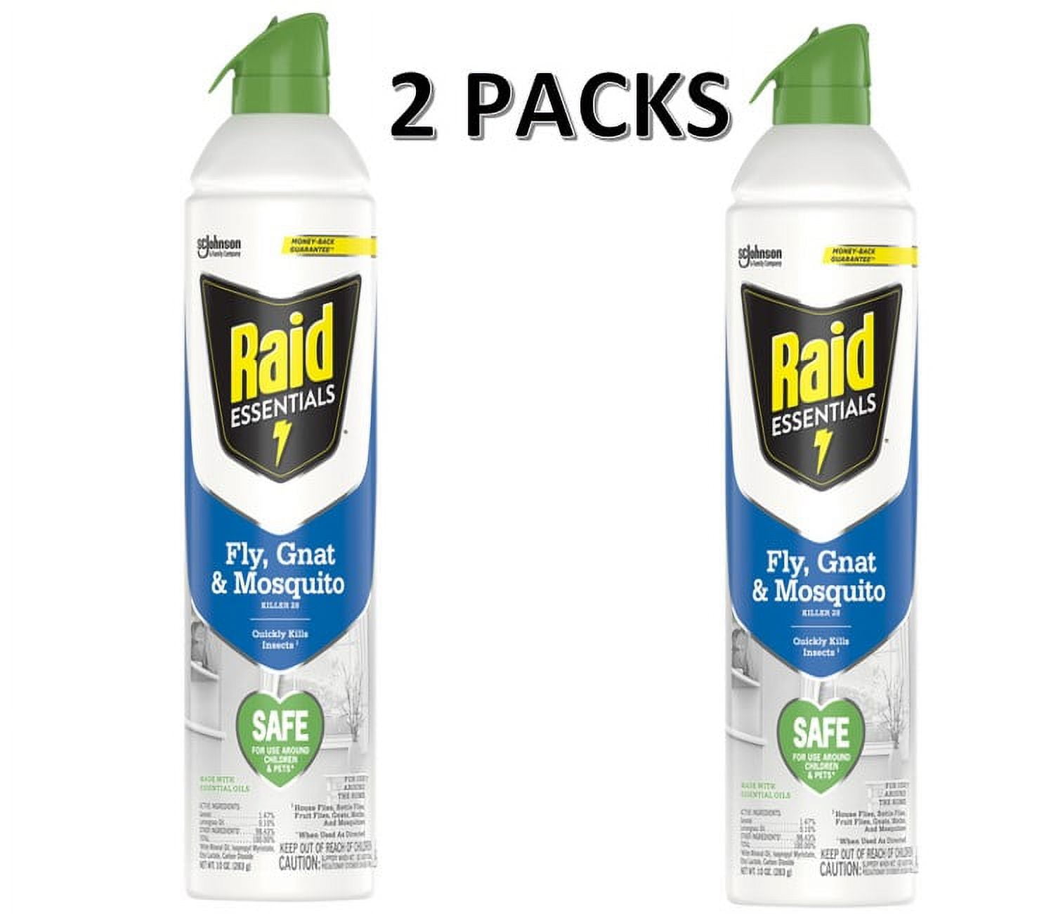 Raid Essentials Fly, Gnat, and Mosquito Killer Spray, Indoor Use, Made ...