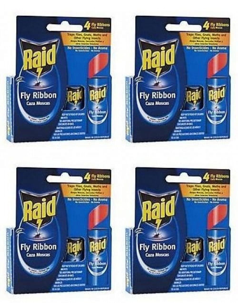 Raid FR3-RAID 4 Count Fly Catcher Ribbon (4/pack) - Walmart.com