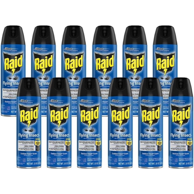 Raid Flying Insect Killer, 15 OZ (Pack - 12) - Walmart Business Supplies