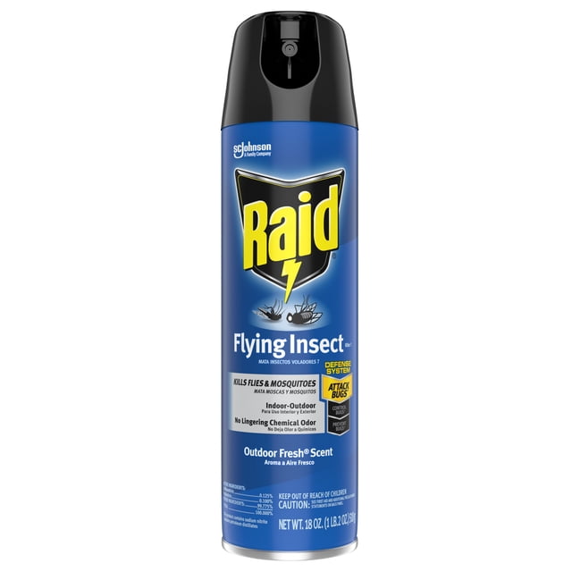 Raid Flying Insect Killer, Kills Flies, Mosquitoes, Gnats, and Fruit ...