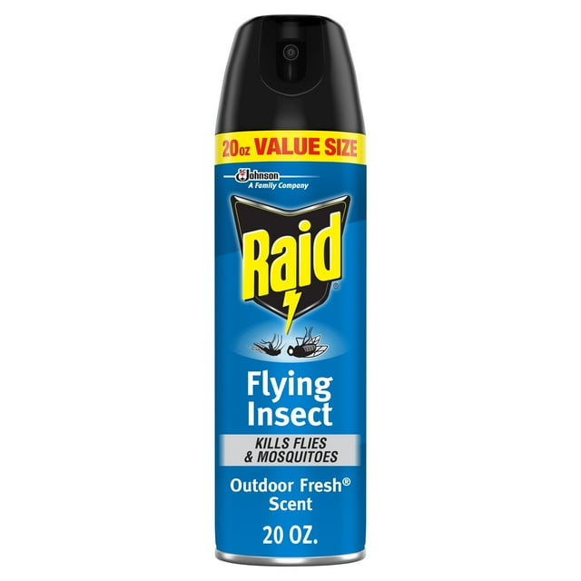 Raid Flying Insect Killer 7, Insecticide Spray, Outdoor Fresh Scent, 20 ...