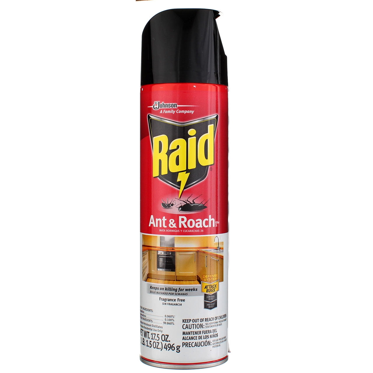 Raid Ant & Roach Killer, Fragrance Free, 17.5 oz - Walmart.com