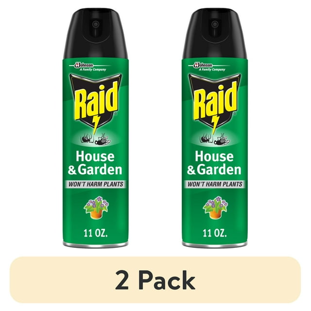 (2 pack) Raid House & Garden Flying Insect Killer Without Harming ...