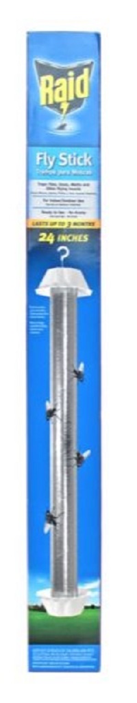 Raid LG-FSTIK-RAID Indoor and Outdoor Catch Flies Stick Trap, Long - 24 ...