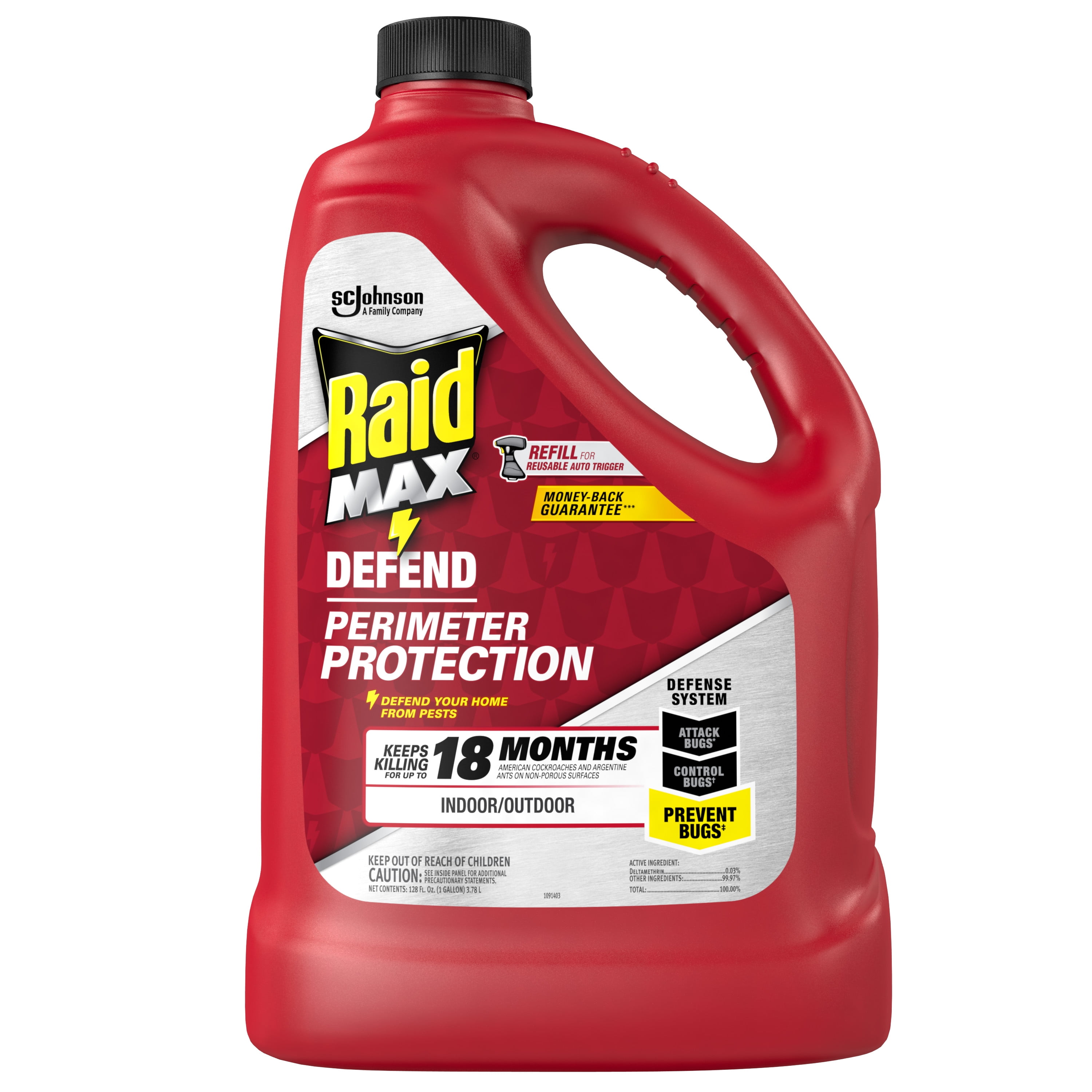 Raid MAX Perimeter Protection, 1 Gallon Refill - Walmart.com