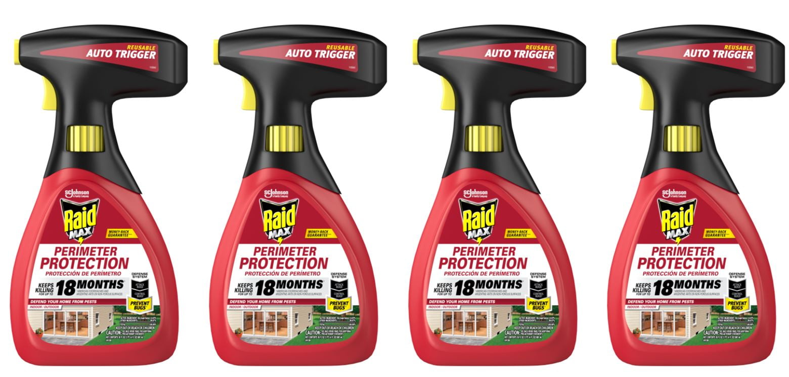Raid MAX Perimeter Protection, Auto Trigger, 30 (4-Pack) - Walmart.com