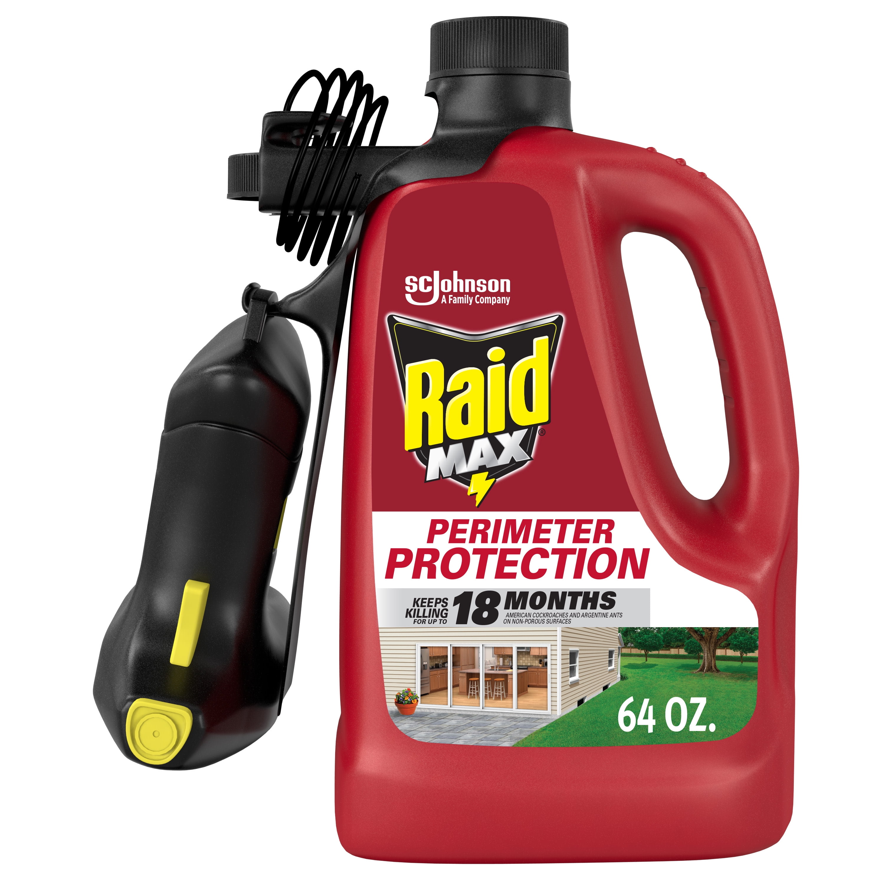 Raid MAX Perimeter Protection Bug Killer, Auto Trigger, 64 oz - Walmart.com