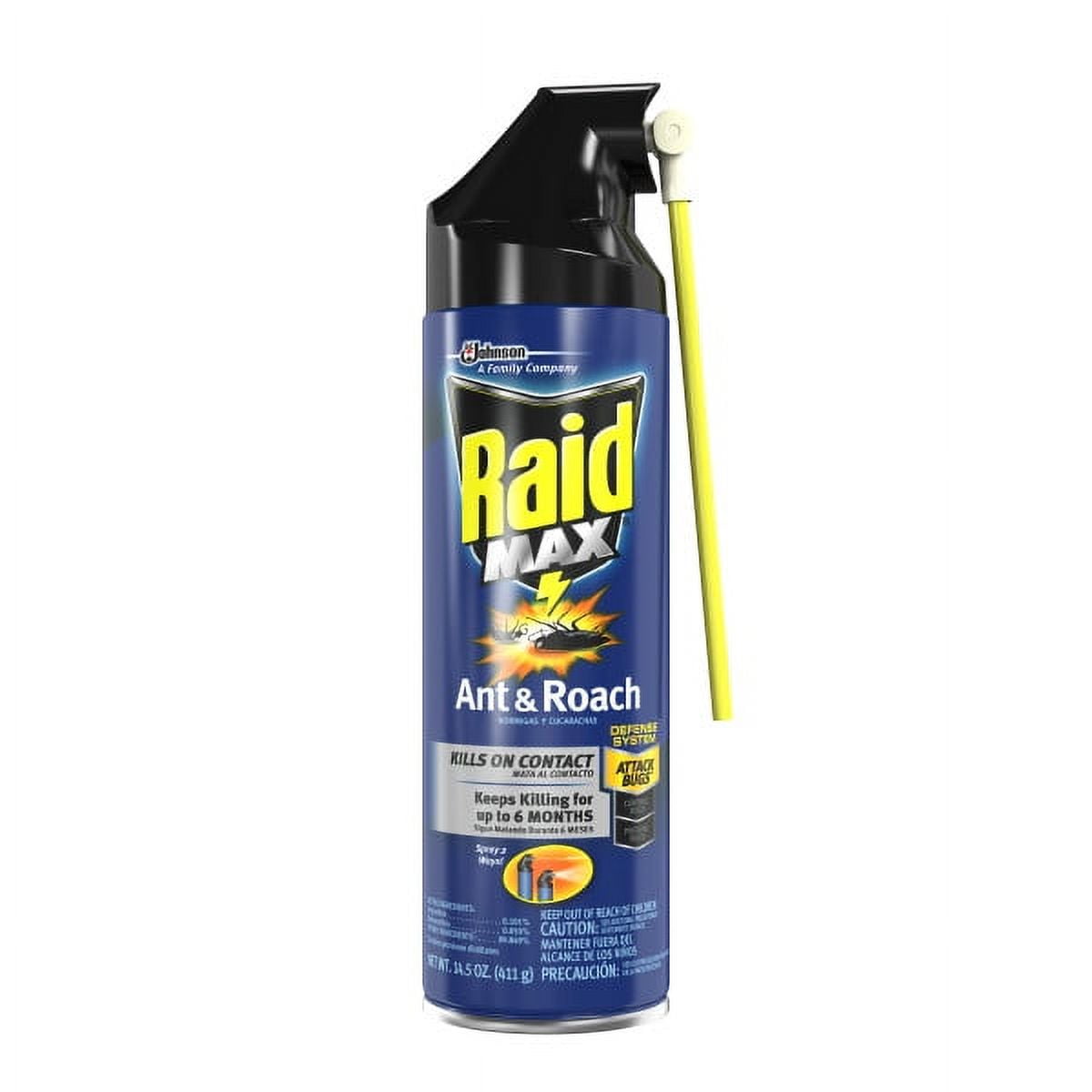 Raid Max Ant, Roach, and Spider Killer Spray, 14.5 oz, Pack of 3 ...