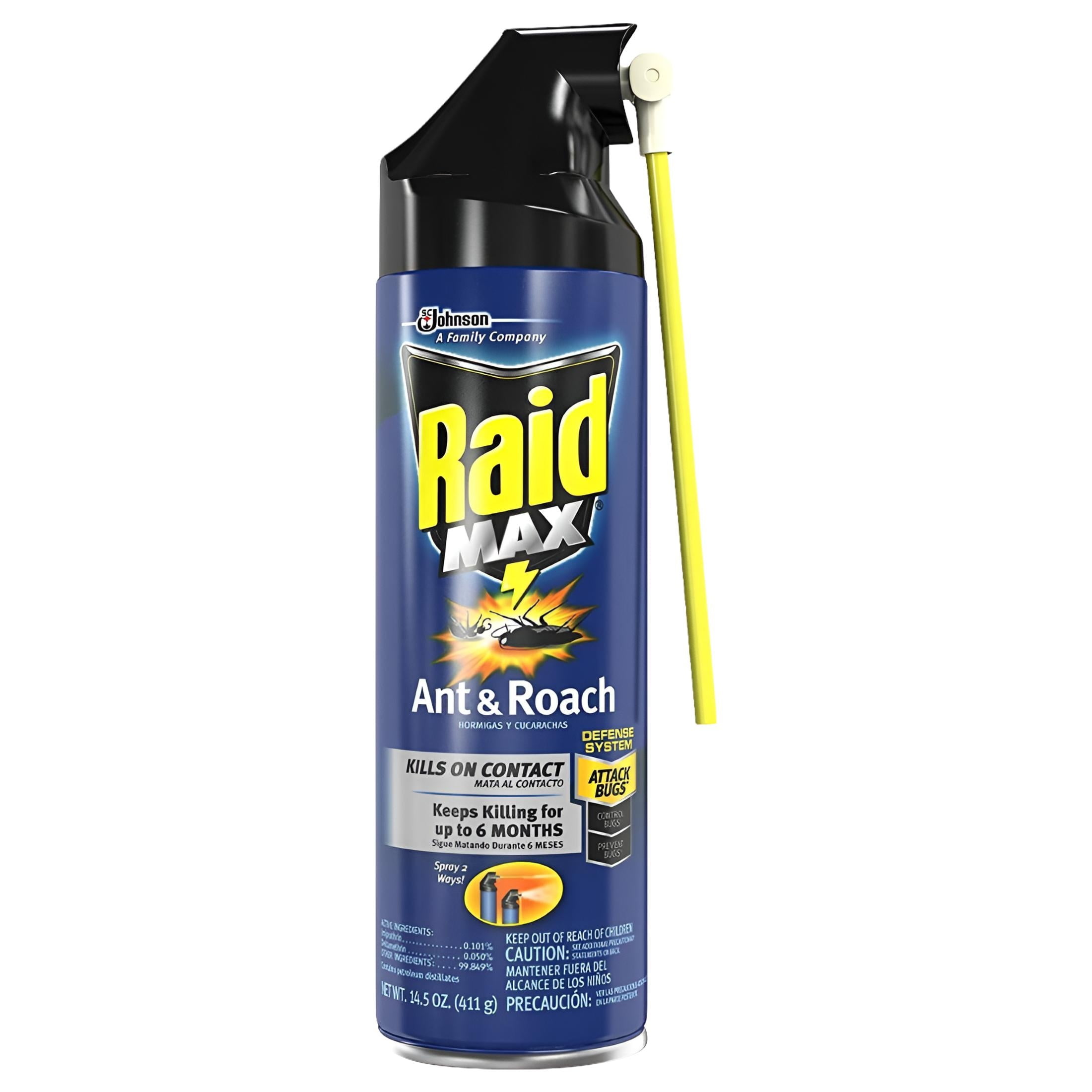 {AER} Raid Max Ant and Roach Spray 14.5 OZ (Pack of 3) - Walmart ...