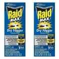 Raid Max Dry Fogger, Deep-Penetrating Insect Killer for Home, Pack of 6 ...