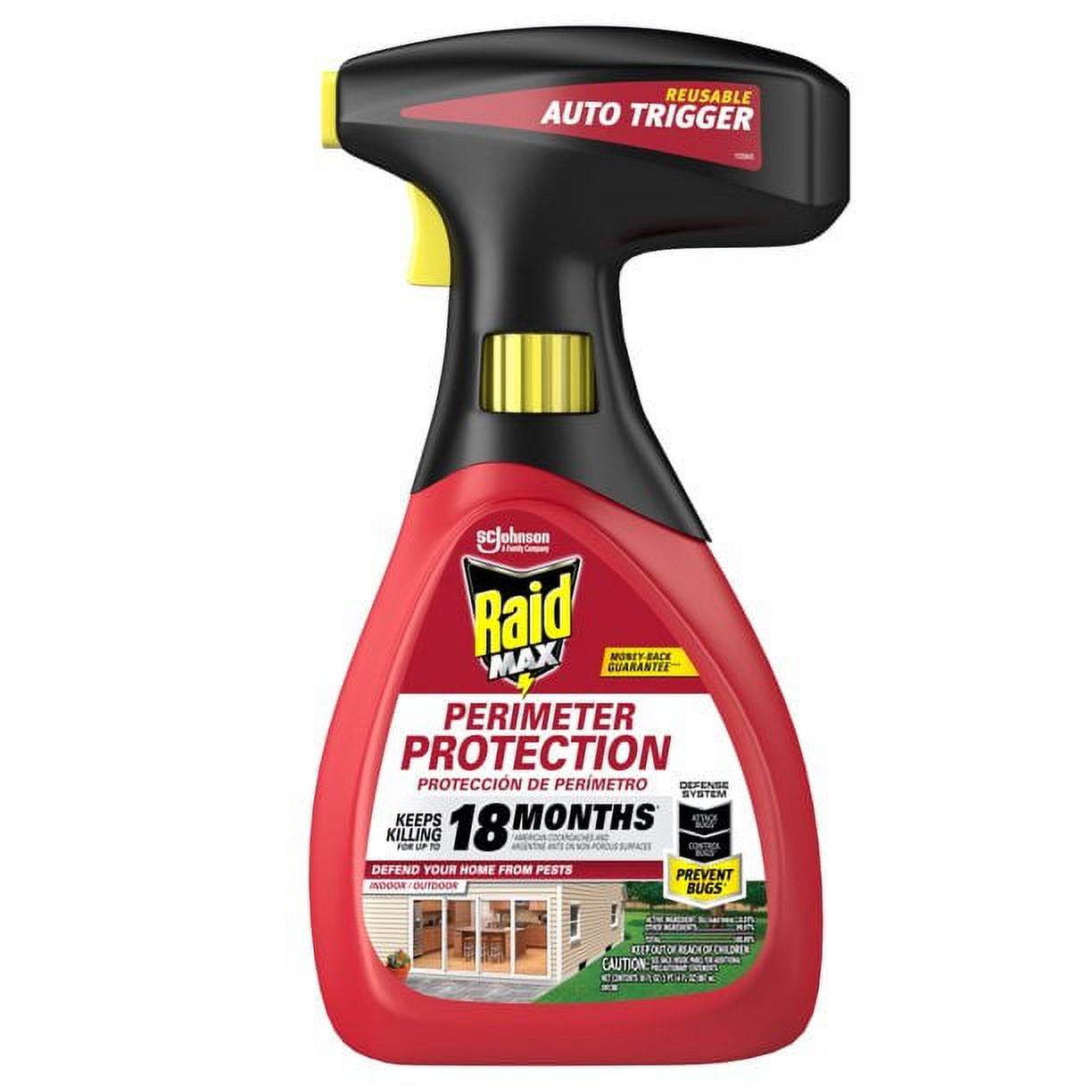 Raid Max Perimeter Protection, Kills Bugs, Auto Trigger, 30 Ounce ...