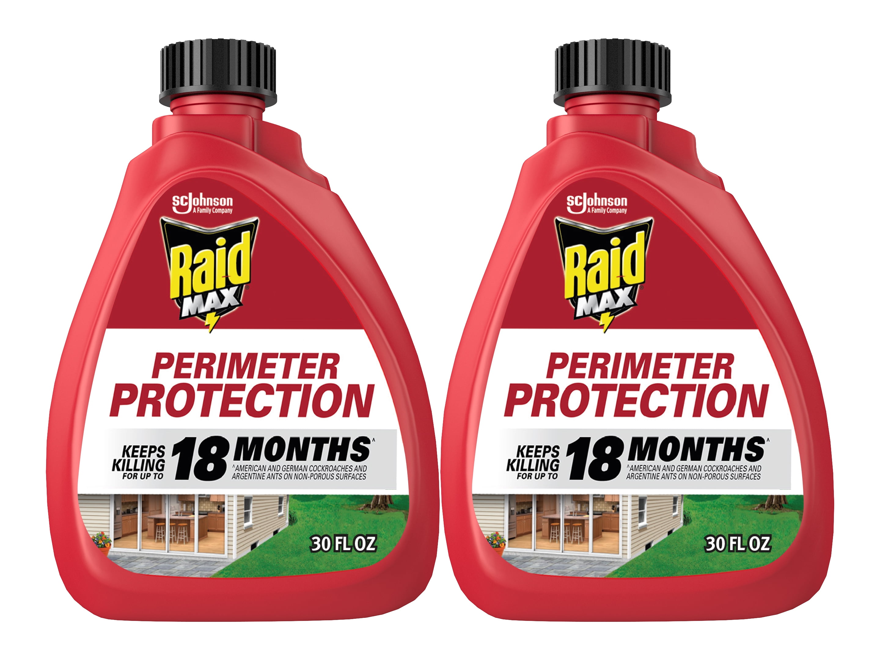 Raid Max Perimeter Protection Refill, 30 oz Trigger Spray, 2-Pack ...
