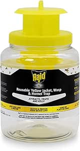Raid Reusable Yellow Jacket, Wasp & Hornet Trap, Hanging Wasp Trap ...