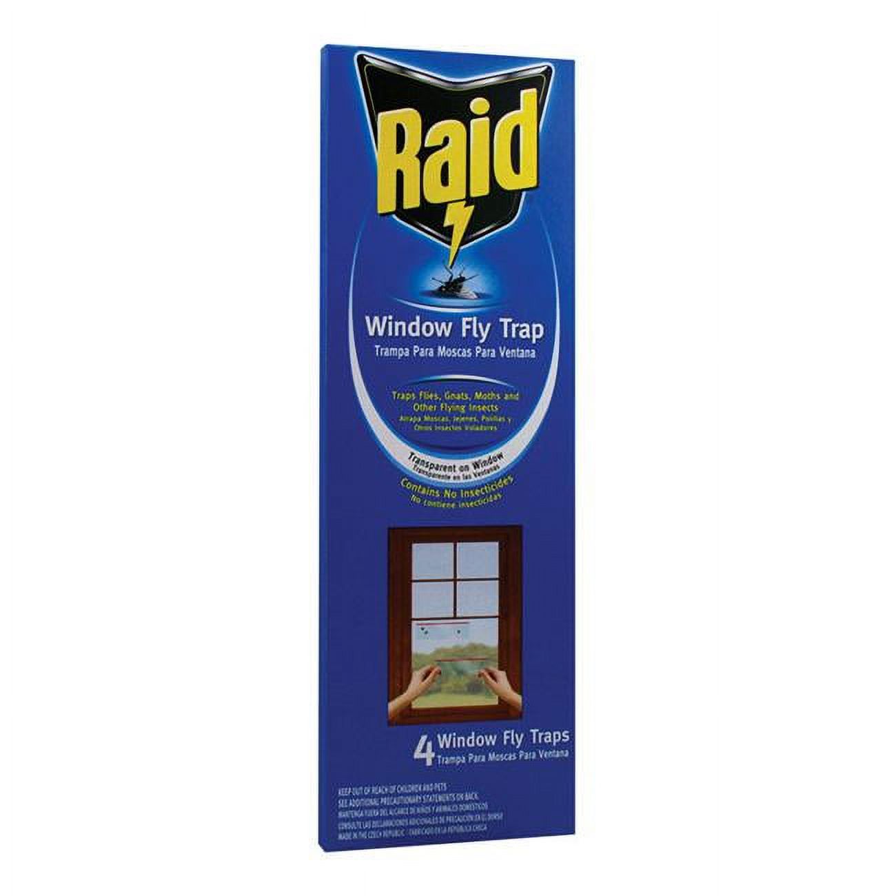 Raid Window Fly Trap, Pack of 4 - Walmart.com