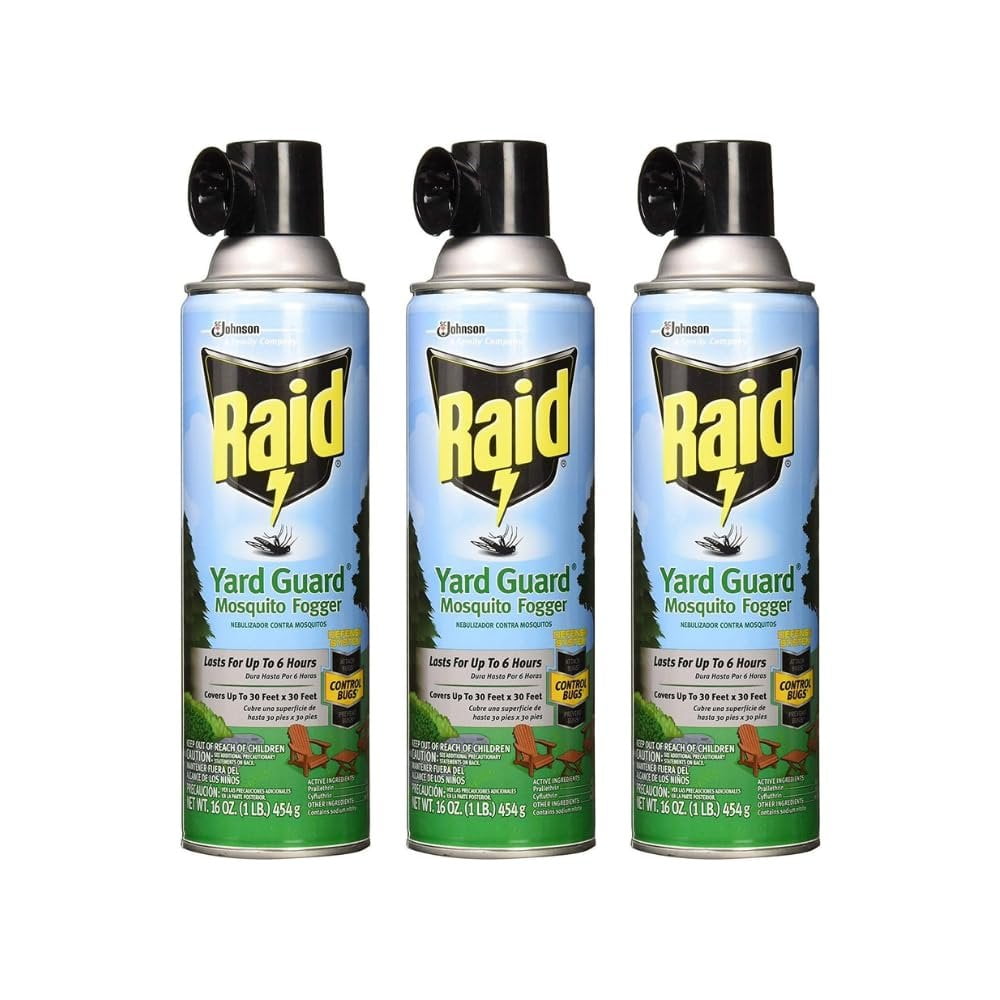 Raid Yard Guard Mosquito Fogger 16 oz. Pack of 3 - Walmart.com