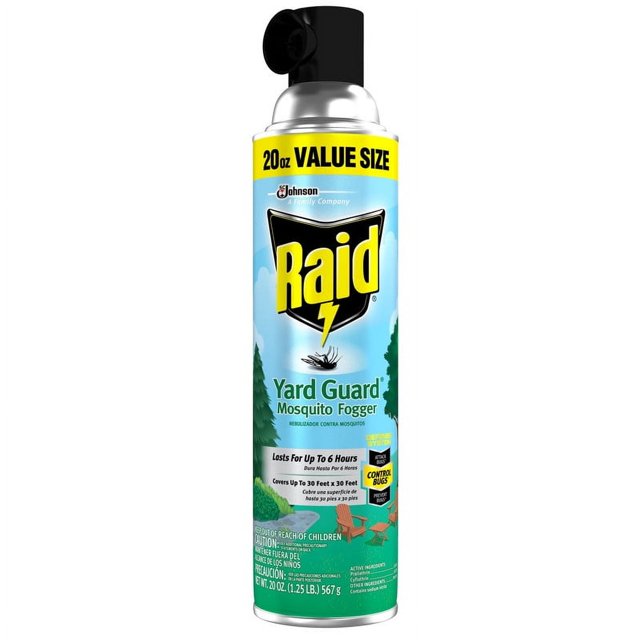 Raid Yard Guard 20oz - Outdoor Mosquito and Bug Defense Fogger ...