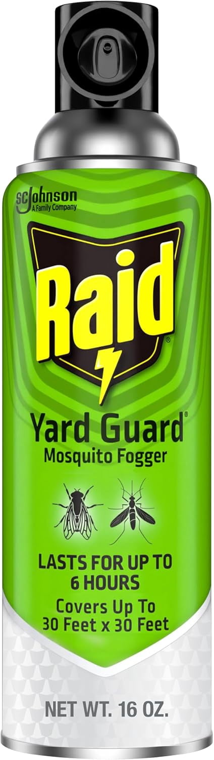 Raid Yard Guard Mosquito Fogger, Mosquito Killer Spray, 900 Square Feet ...