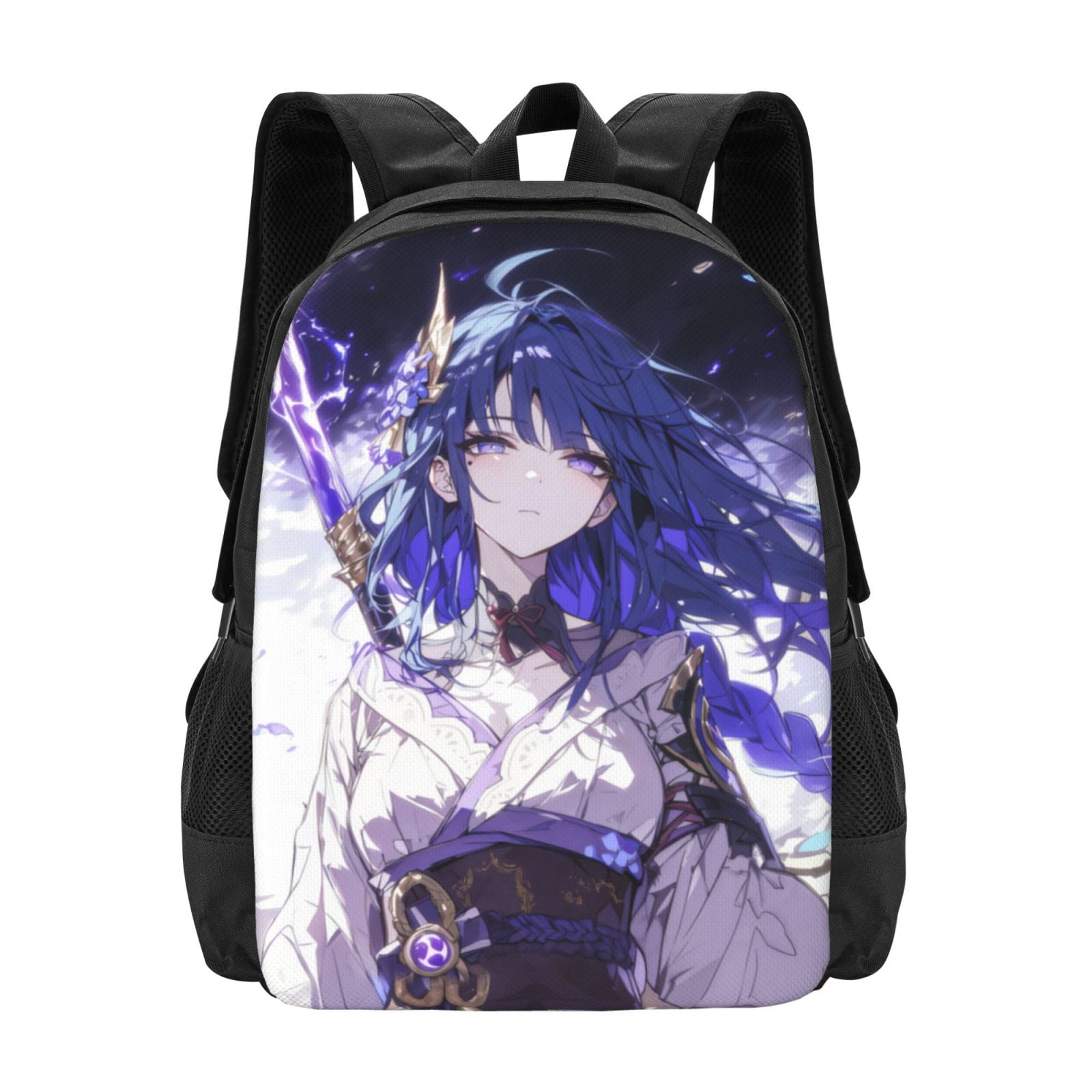 Raiden Shogun Genshin Impact Backpacks for Men Women Book Bag Travel ...
