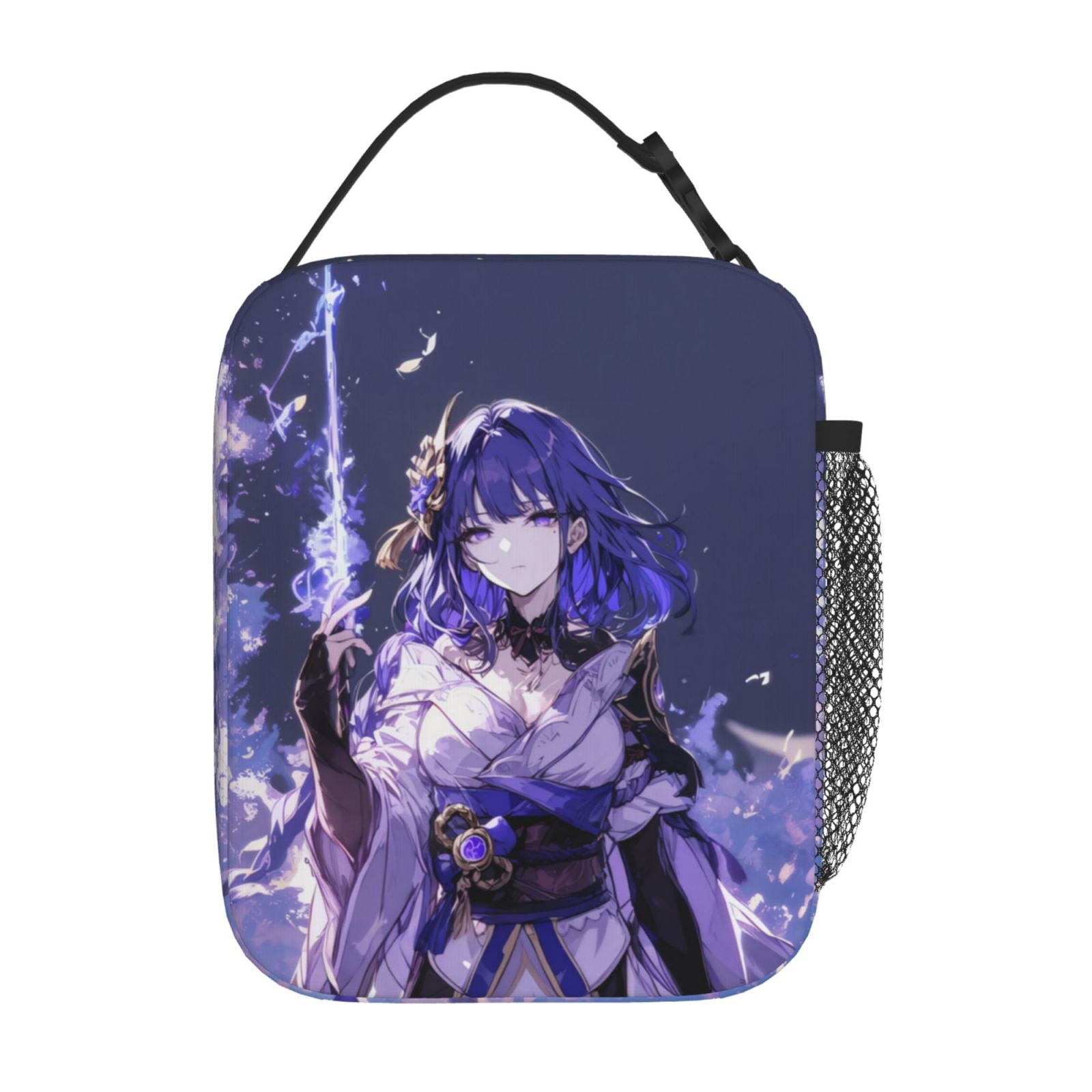 Raiden Shogun Genshin Impact Lunch Bag Tote Bag Portable Insulated ...