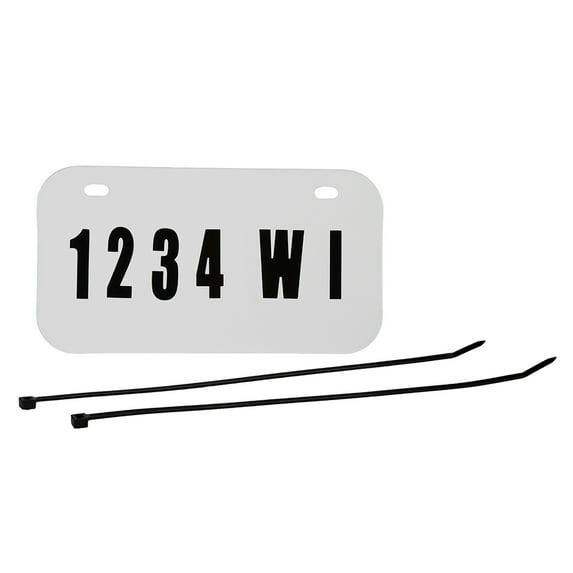 Raider ATV / UTV Wisconsin License Plate Kit With Numbers And Letters ...