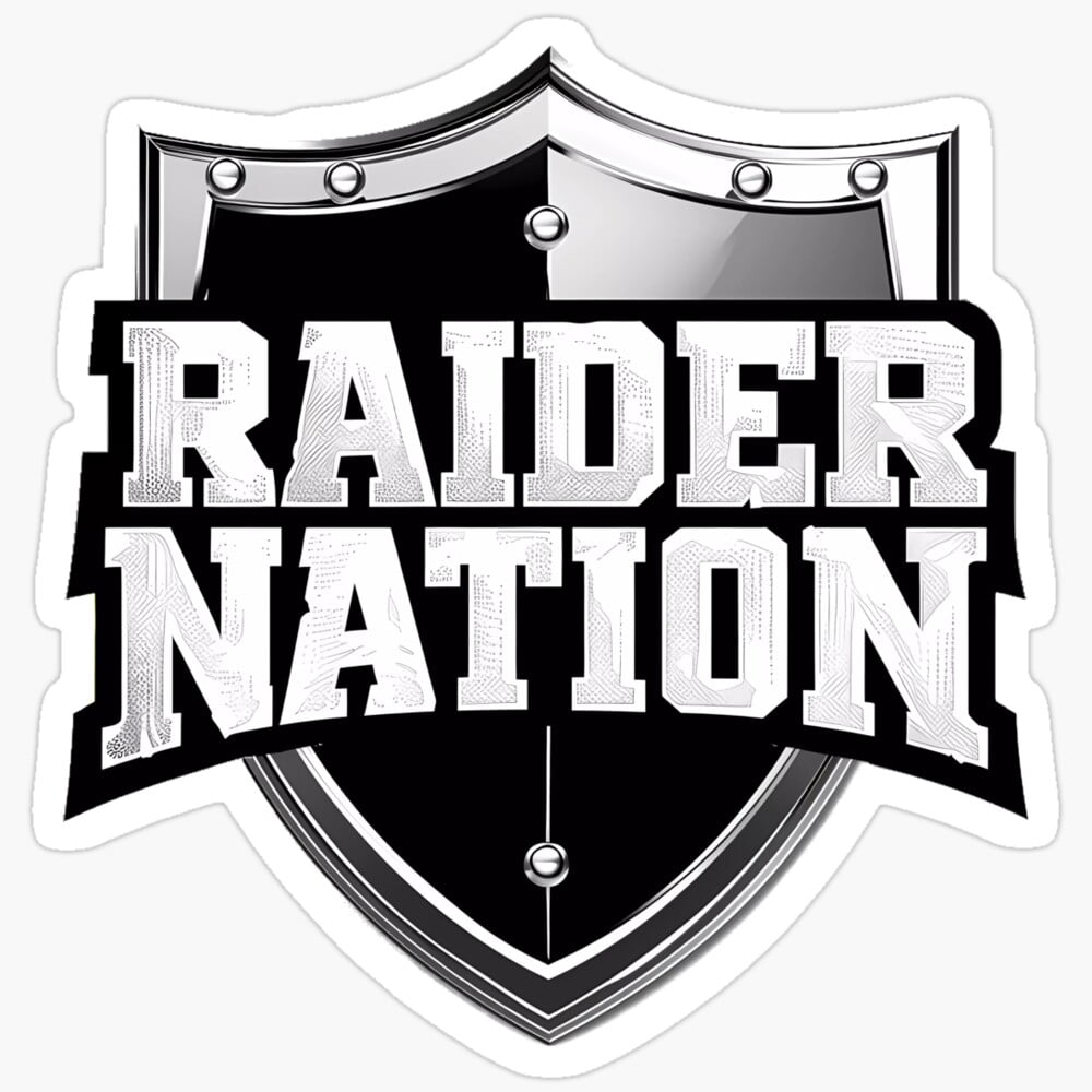 Raider Nation Shield Sticker Baseball Sticker, Football Sticker ...
