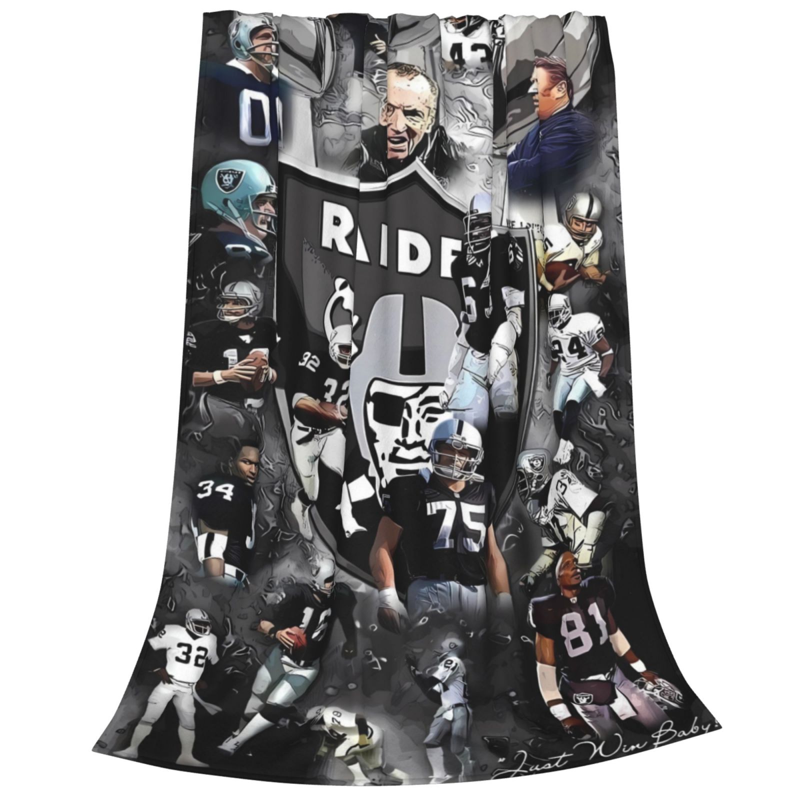 Raiders Blanket Team Custom , Super Soft and Cozy Flannel Blanket for ...