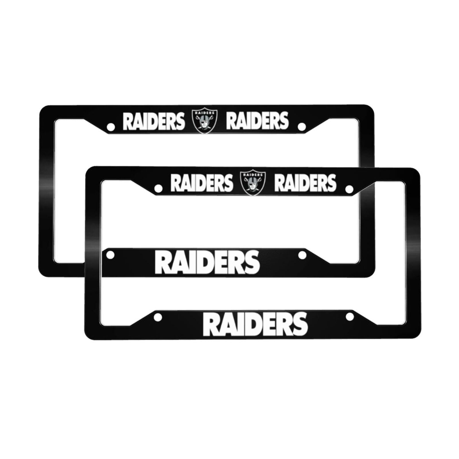 Raiders Football Aluminum License Plate Frame Four-Hole License Plate ...