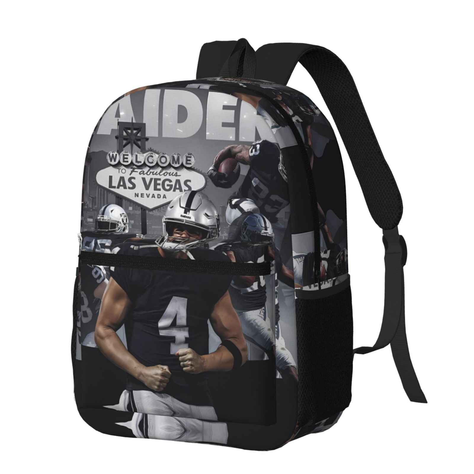 Raiders Football Team 17 Inch large Capacity Waterproof Backpack ...