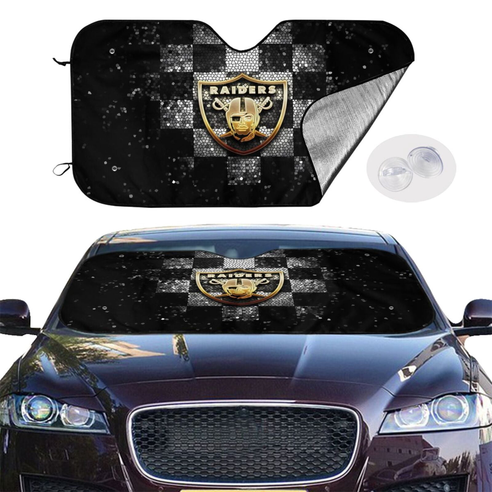 Raiders Football Team Car Glass Visor, Protect Car from Sun and Heat ...