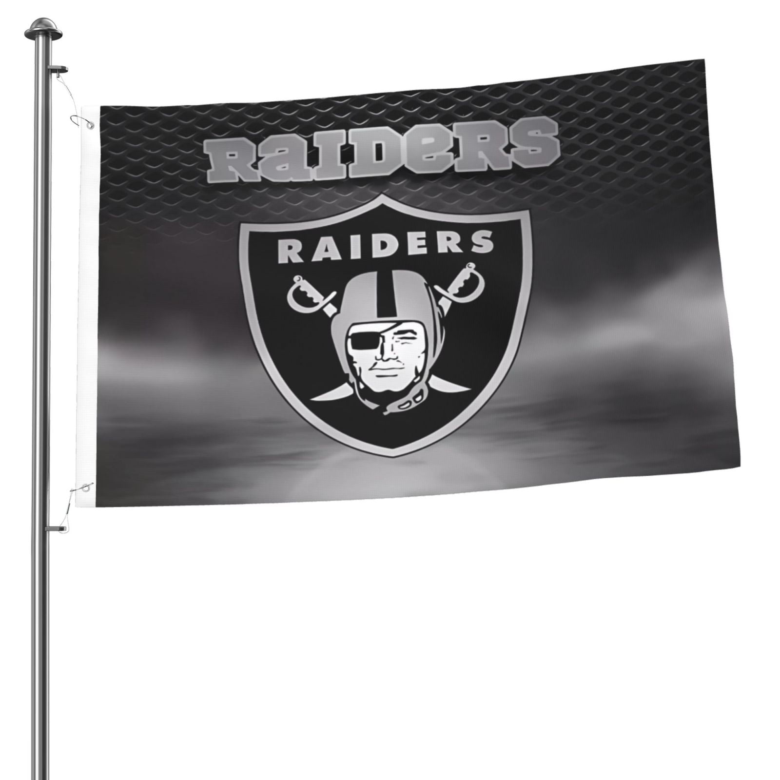 Raiders Football Team Double-Sided Flag 2x3ft, Garden Hanging Flag ...