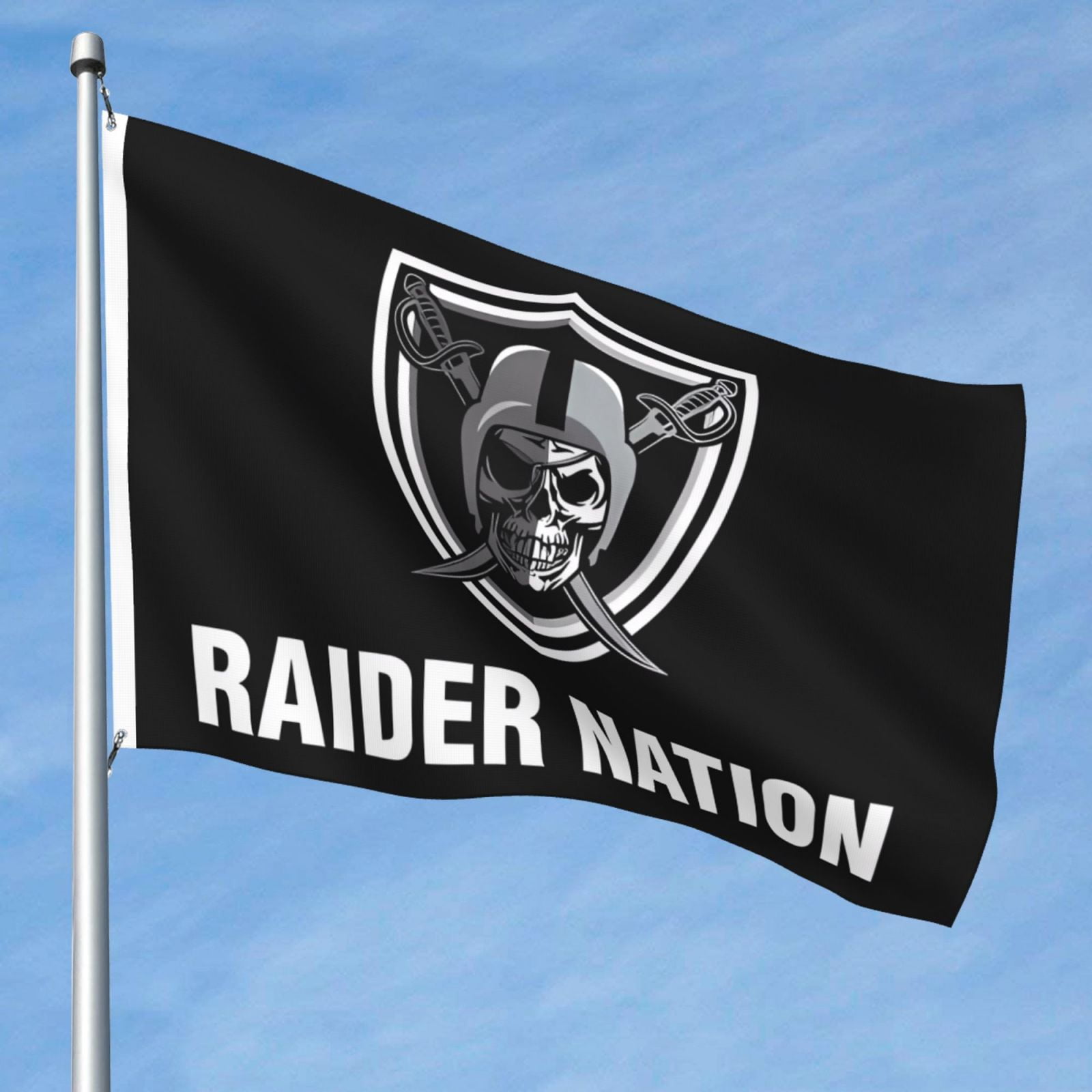 Raiders Football Team Outdoor 5x8ft Double Sided Flag - Lightweight and ...