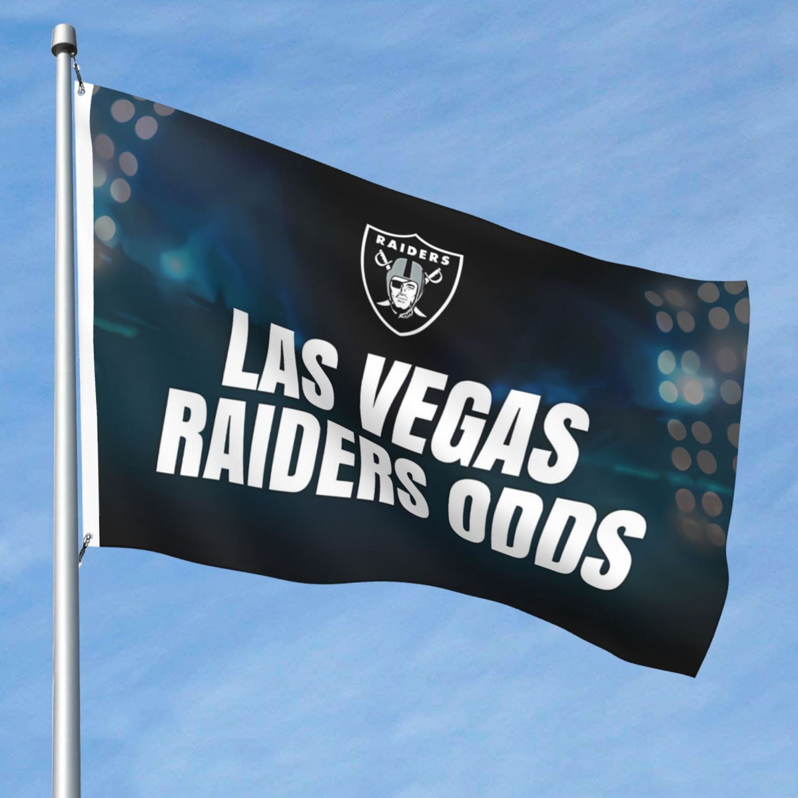 Raiders Football Team Outdoor 5x8ft Double Sided Flag - Lightweight and ...