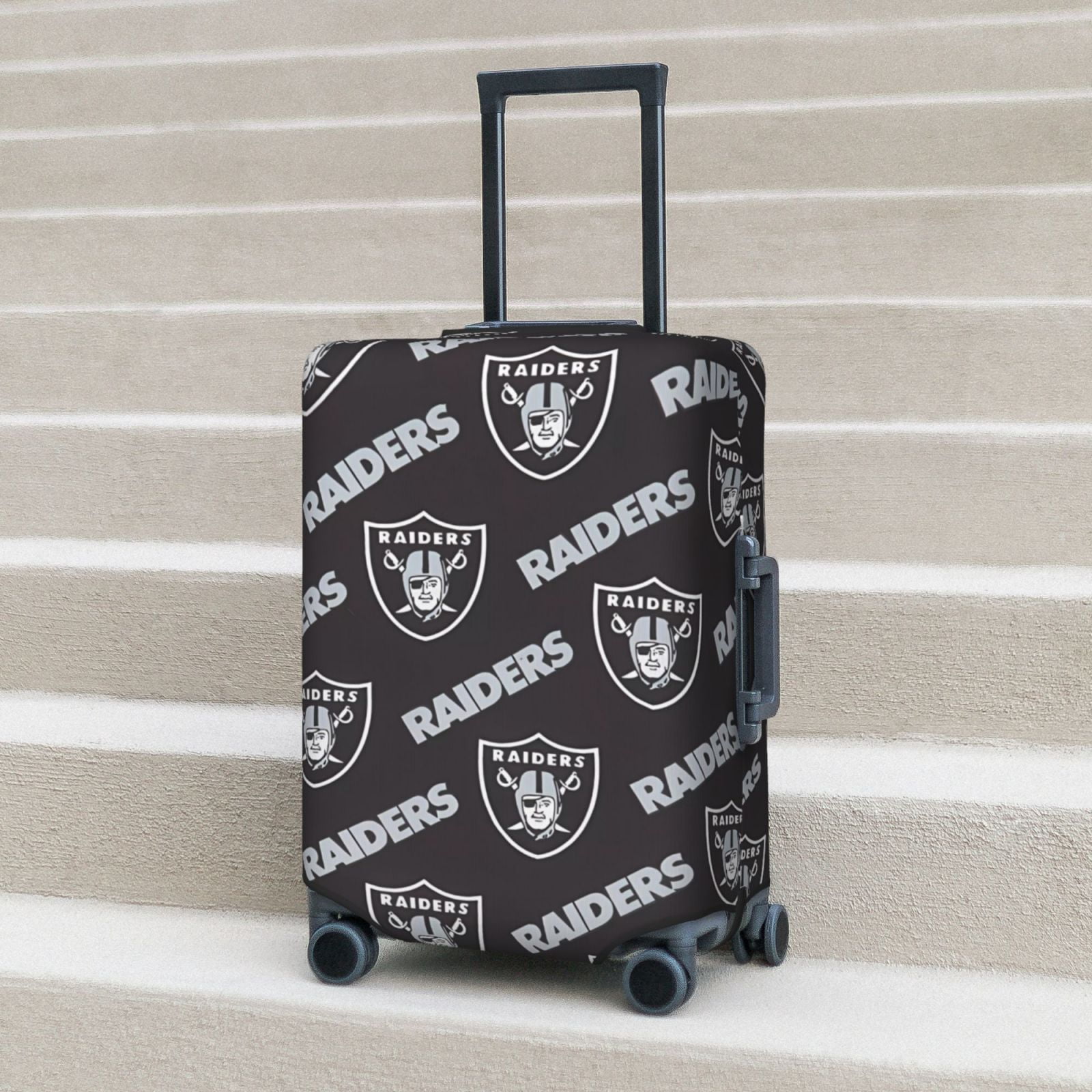 Raiders Football Team Pattern Elastic Luggage Cover, Easy to Install ...